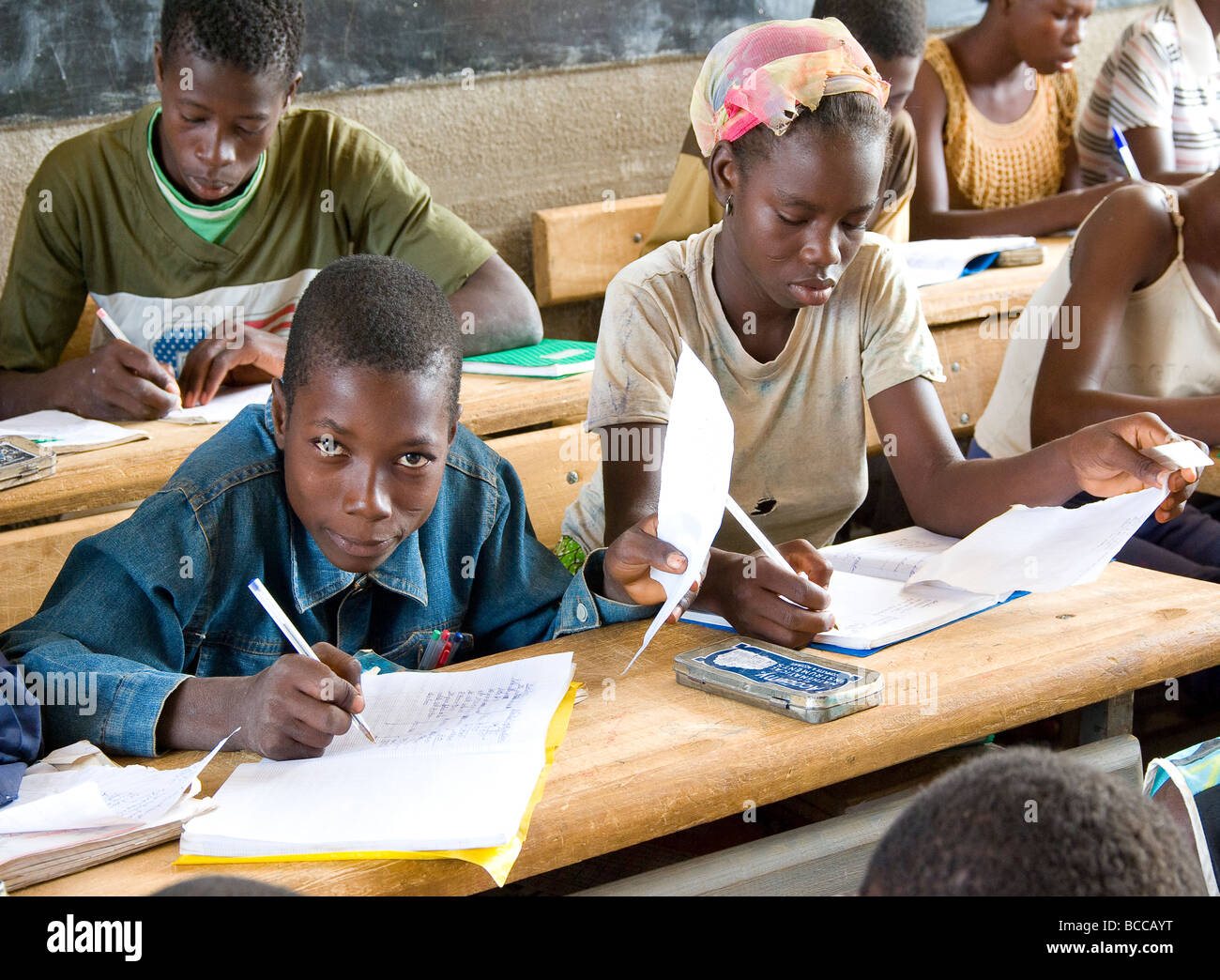 Le Burkina Faso. Pays Lobi. L'École de Gaoua Photo Stock - Alamy