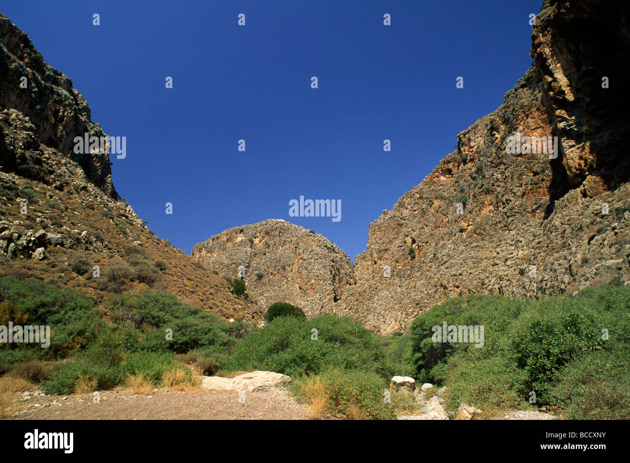 Paysage de gorge de zakros Banque de photographies et d’images à haute ...