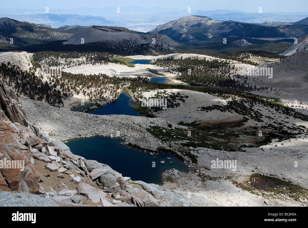 Région du lac Long à partir de la nouvelle armée Pass Golden Trout W ...