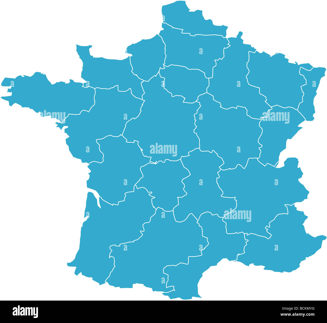 Il y a une carte de France pays Photo Stock - Alamy