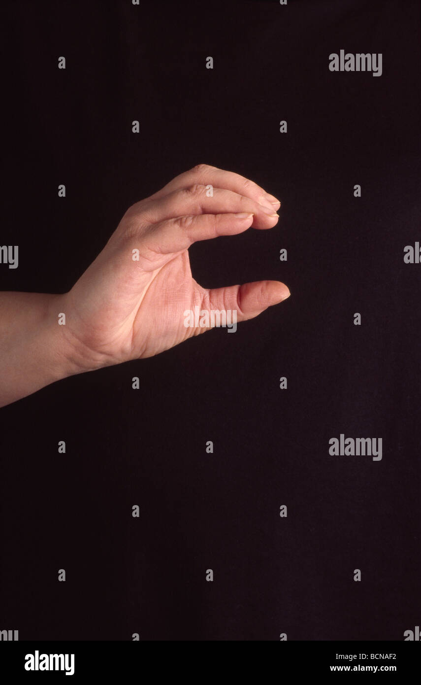 La langue des signes- Lettre C Photo Stock - Alamy