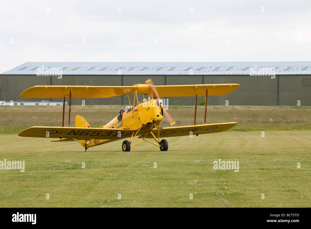 Dh82a tiger moth cockpit Banque de photographies et d’images à haute ...