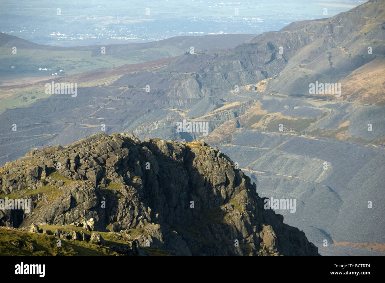 Vue depuis le mont snowdon Banque de photographies et d’images à haute ...