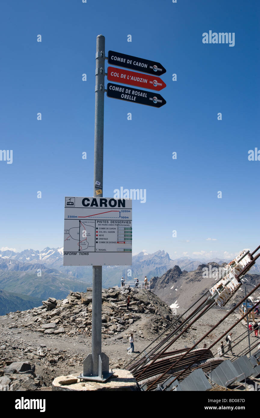 Val thorens cime caron savoie Banque de photographies et d’images à ...