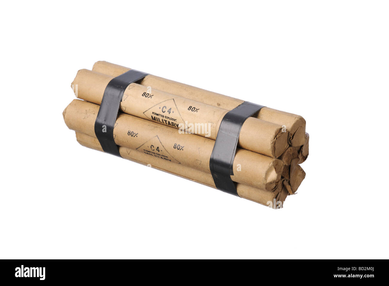Bâtons de dynamite explosif C4 Photo Stock - Alamy