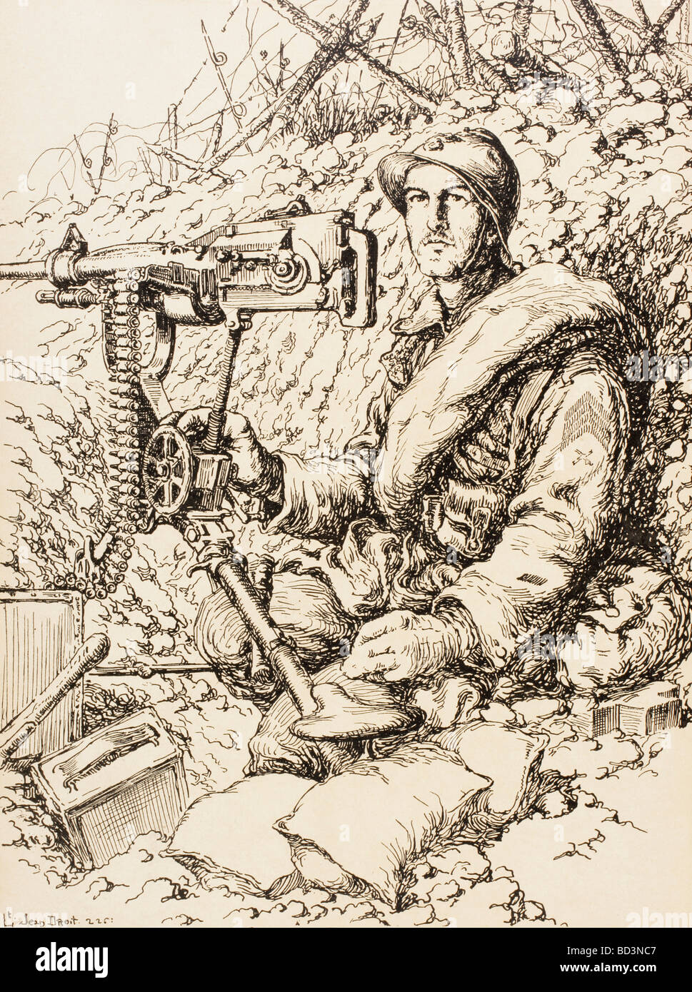 Mitrailleur français Banque de photographies et d’images à haute ...