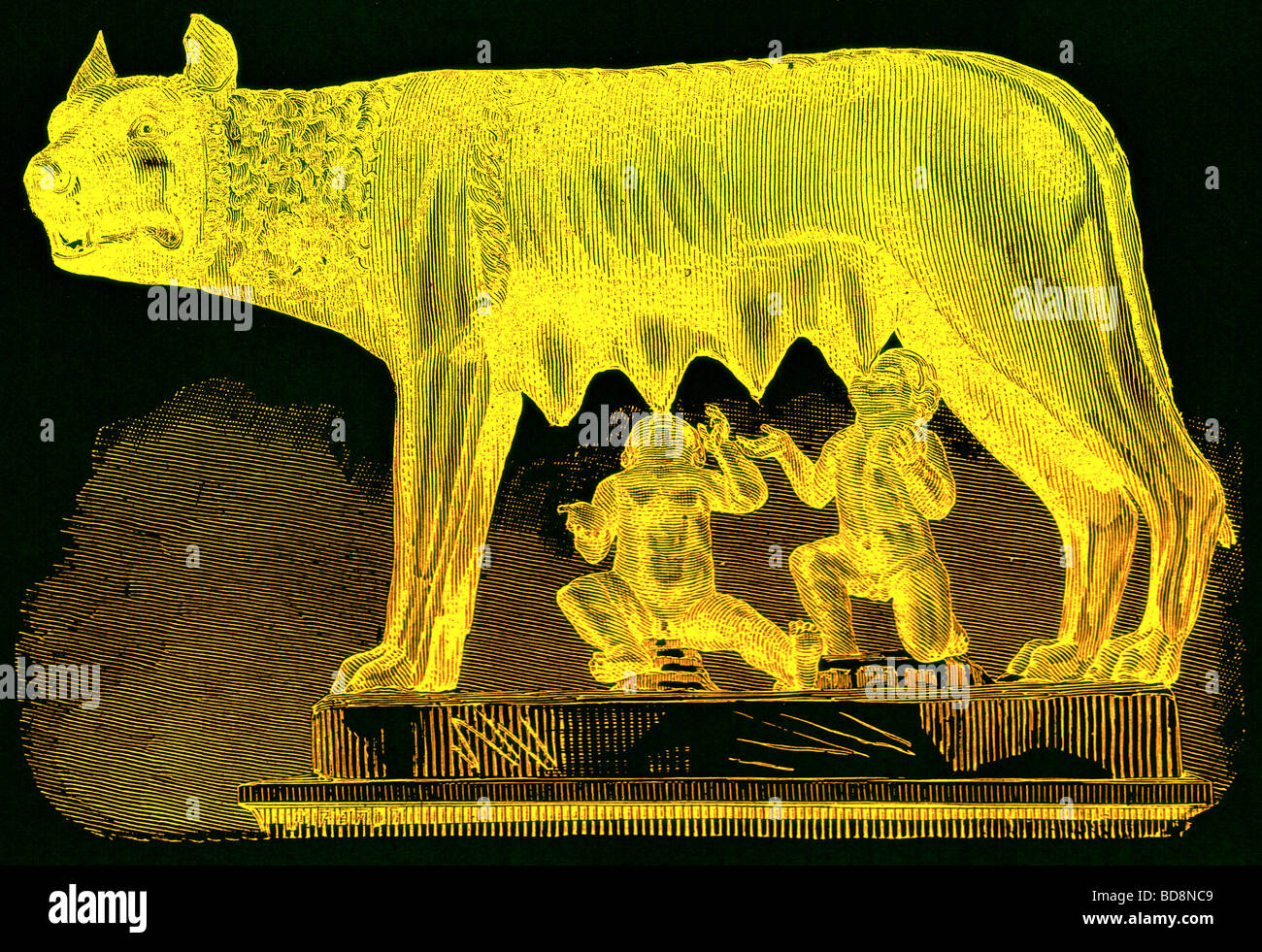 Elle Wolf de l'illustration de l'histoire du Capitole de Rome par ...