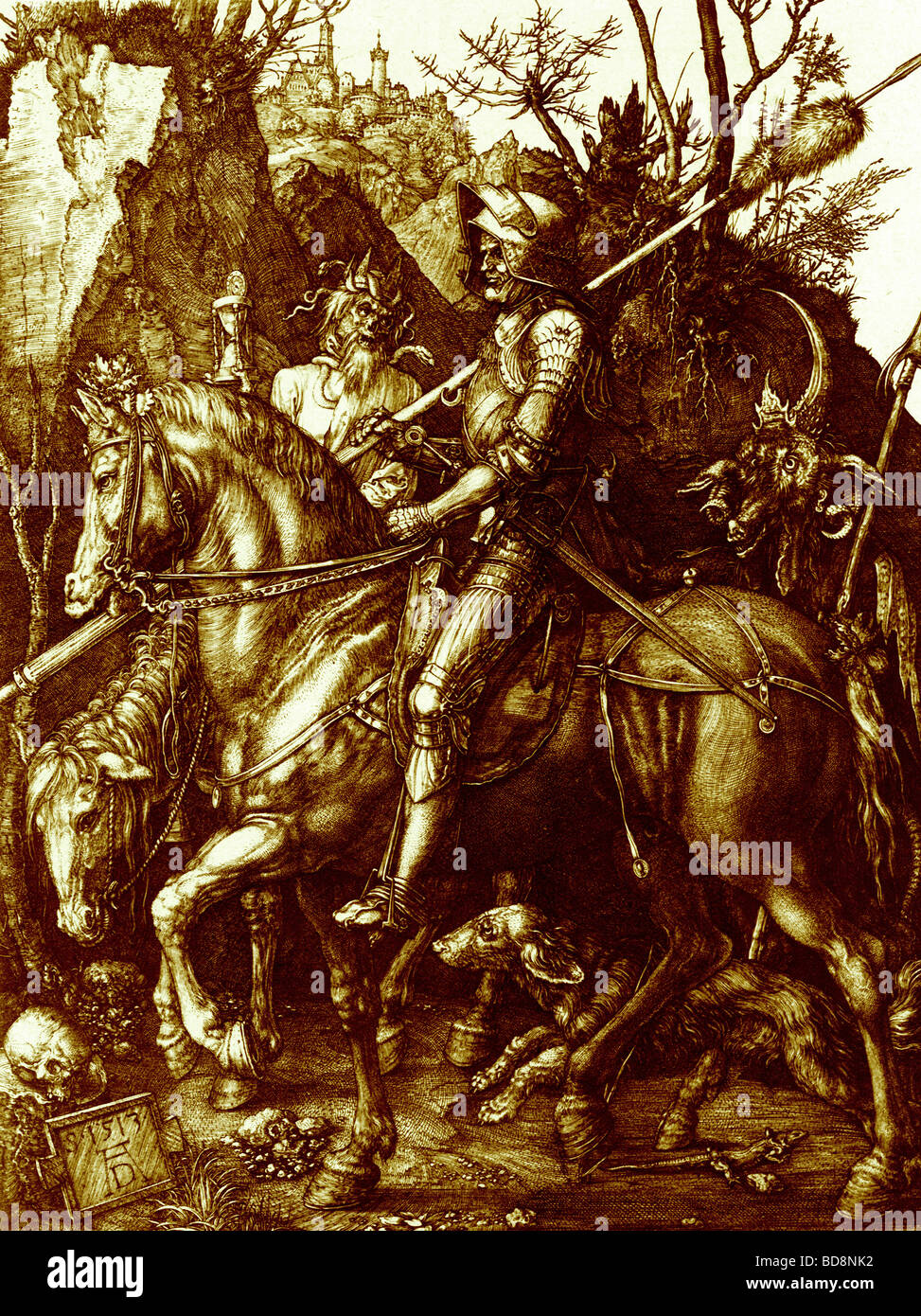 La Croix de Chevalier de la mort et le Diable dans la reproduction de ...