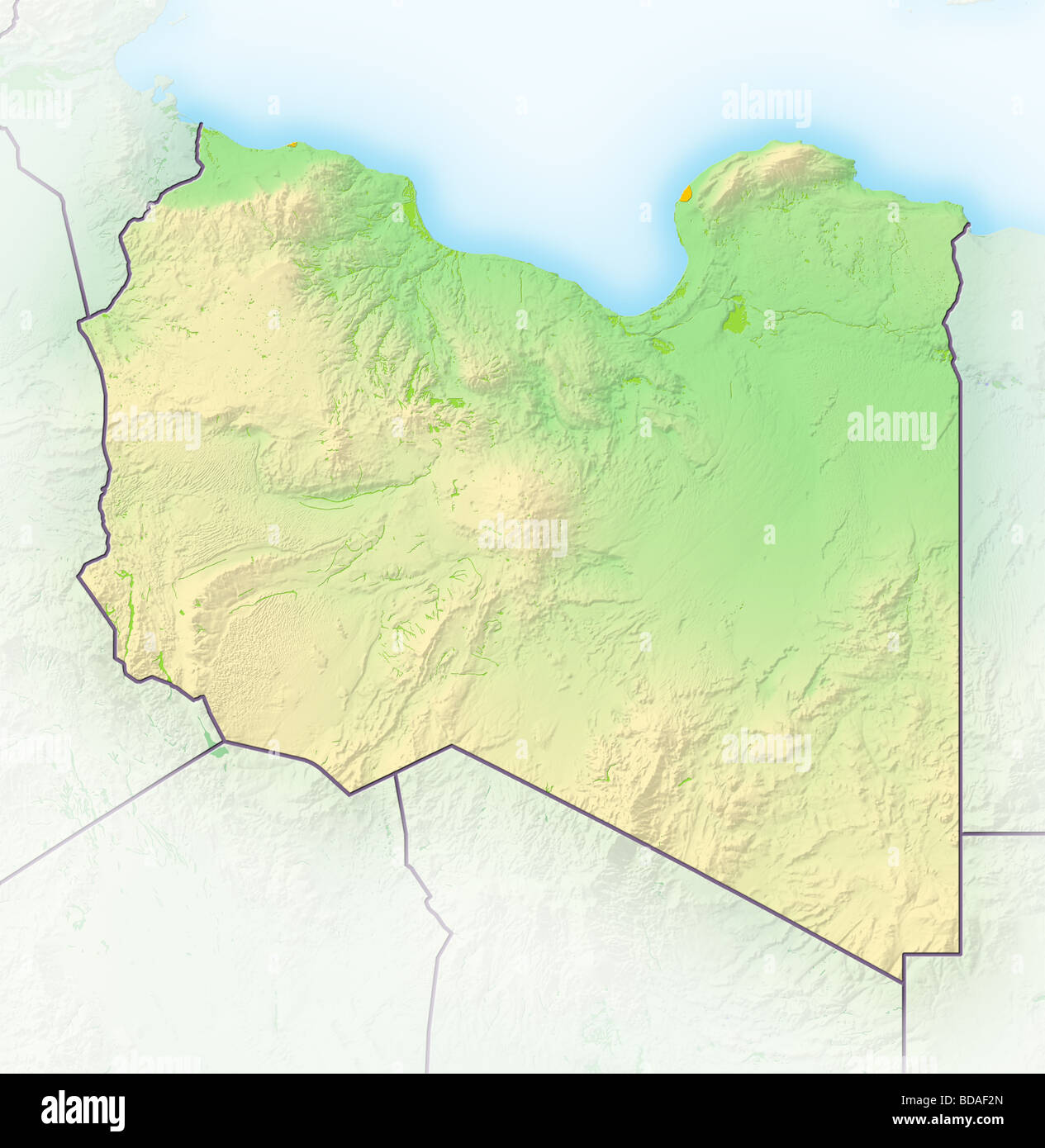 Libya map Banque de photographies et d’images à haute résolution - Alamy