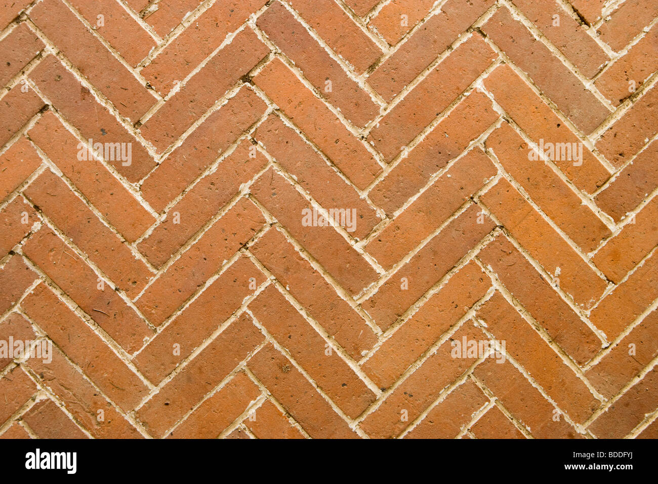 Pavage en brique en chevrons Photo Stock - Alamy