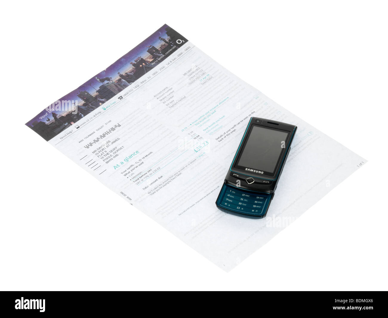 Facture de téléphone Banque de photographies et d’images à haute ...