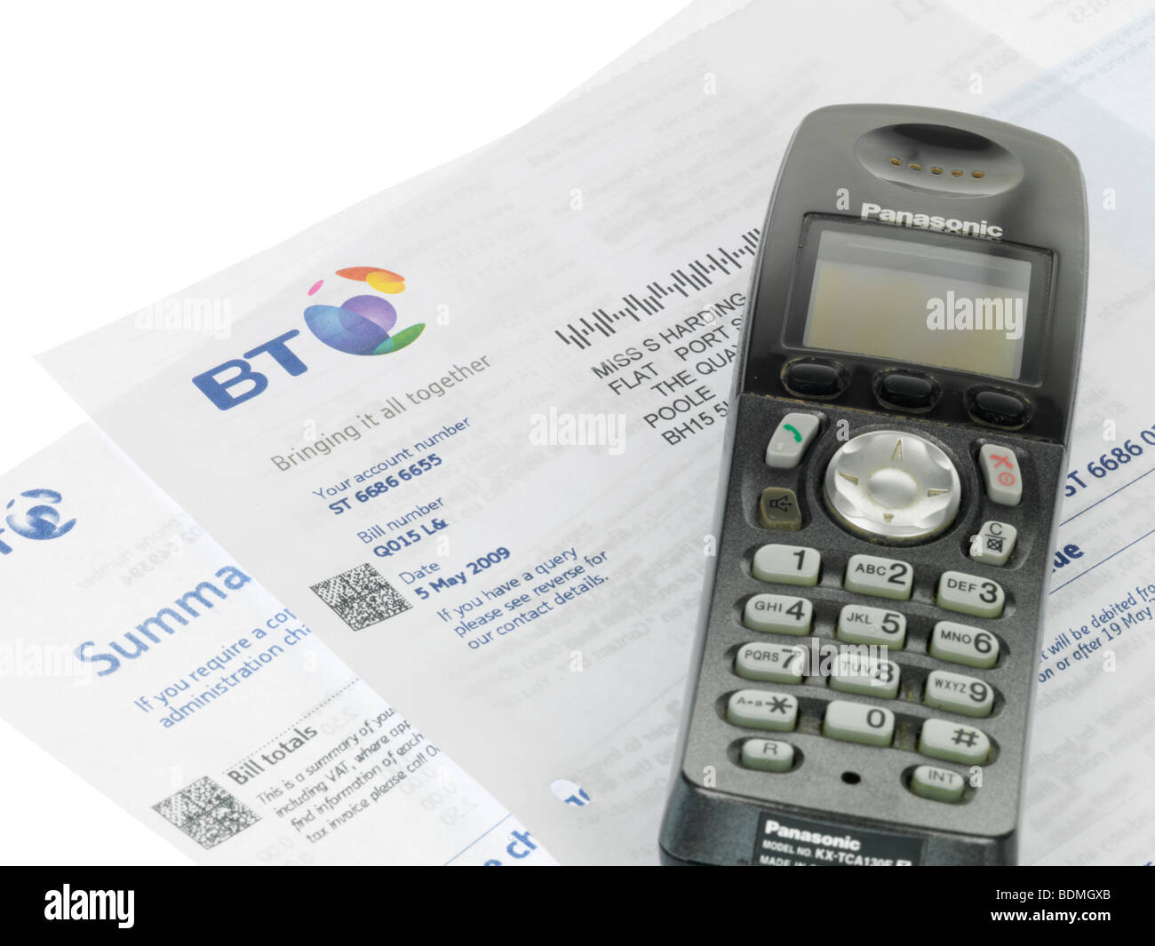 Facture de téléphone Banque de photographies et d’images à haute ...
