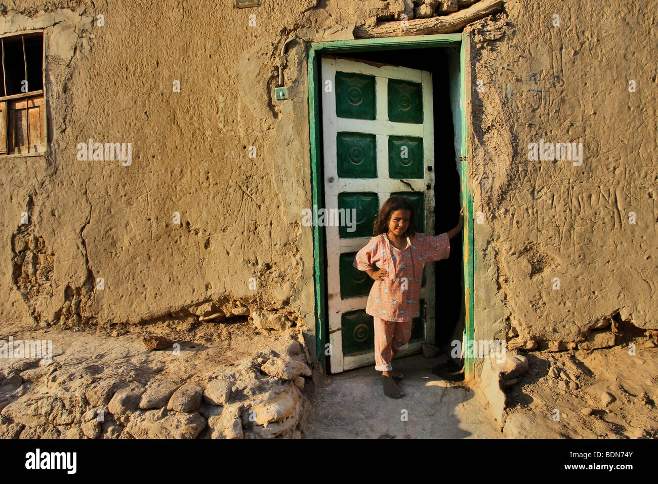 Enfant, Bahariya Oasis, Sahara Égyptien, l'Egypte, l'Afrique Photo ...