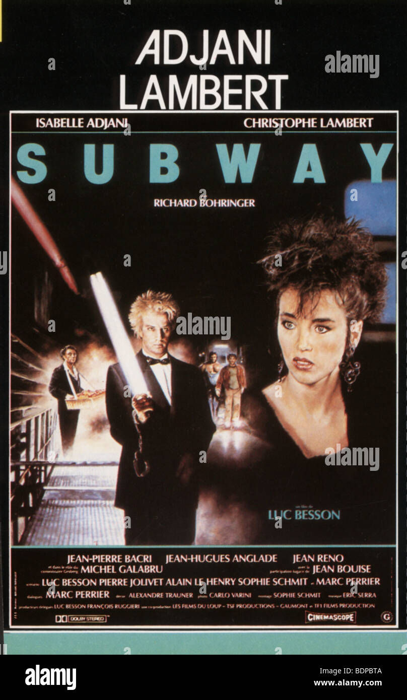 Année : 1985 métro Christophe Lambert, Isabelle Adjani Réalisateur ...