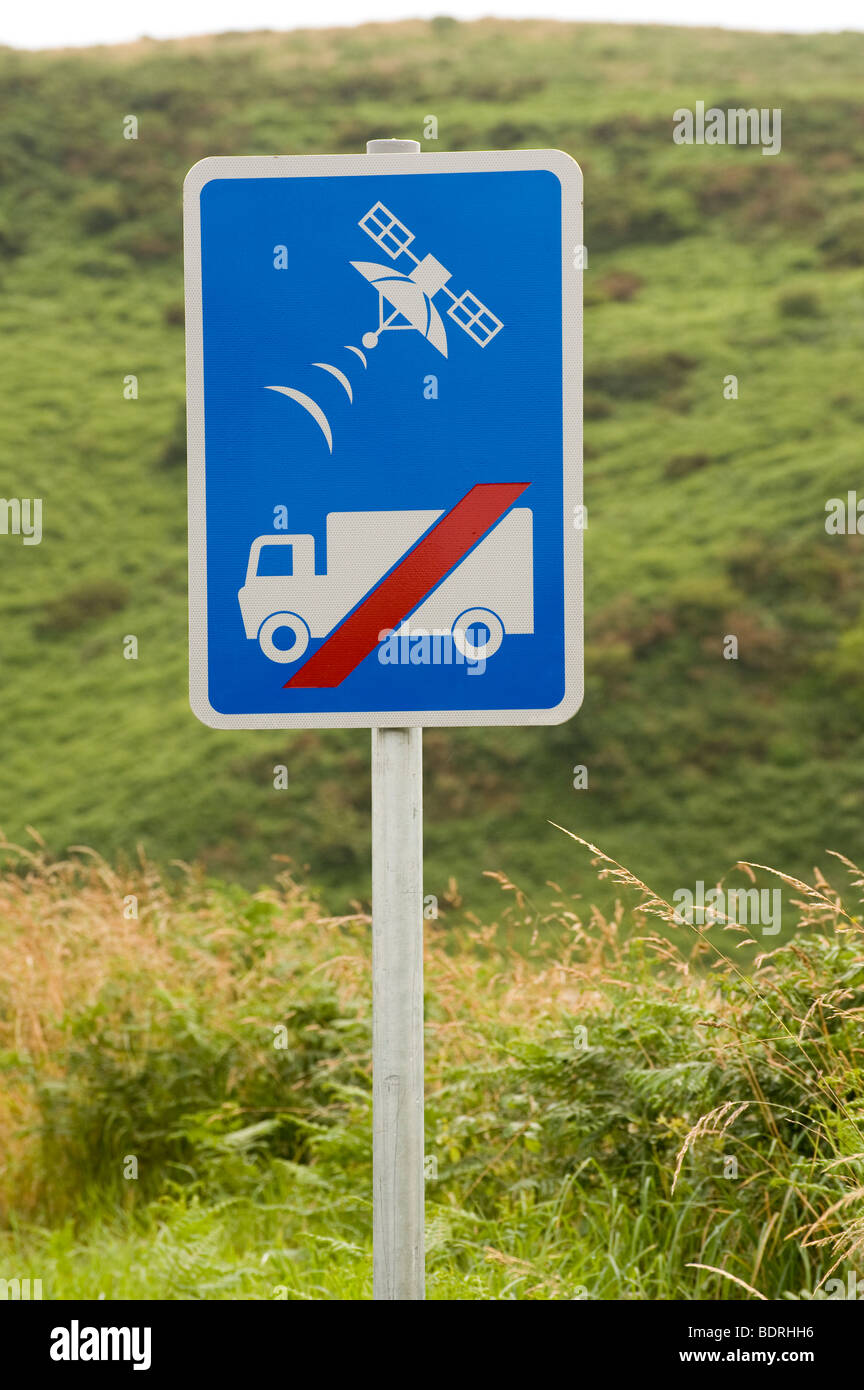 Panneau routier routiers d'avertissement de ne pas utiliser un gps sur ...