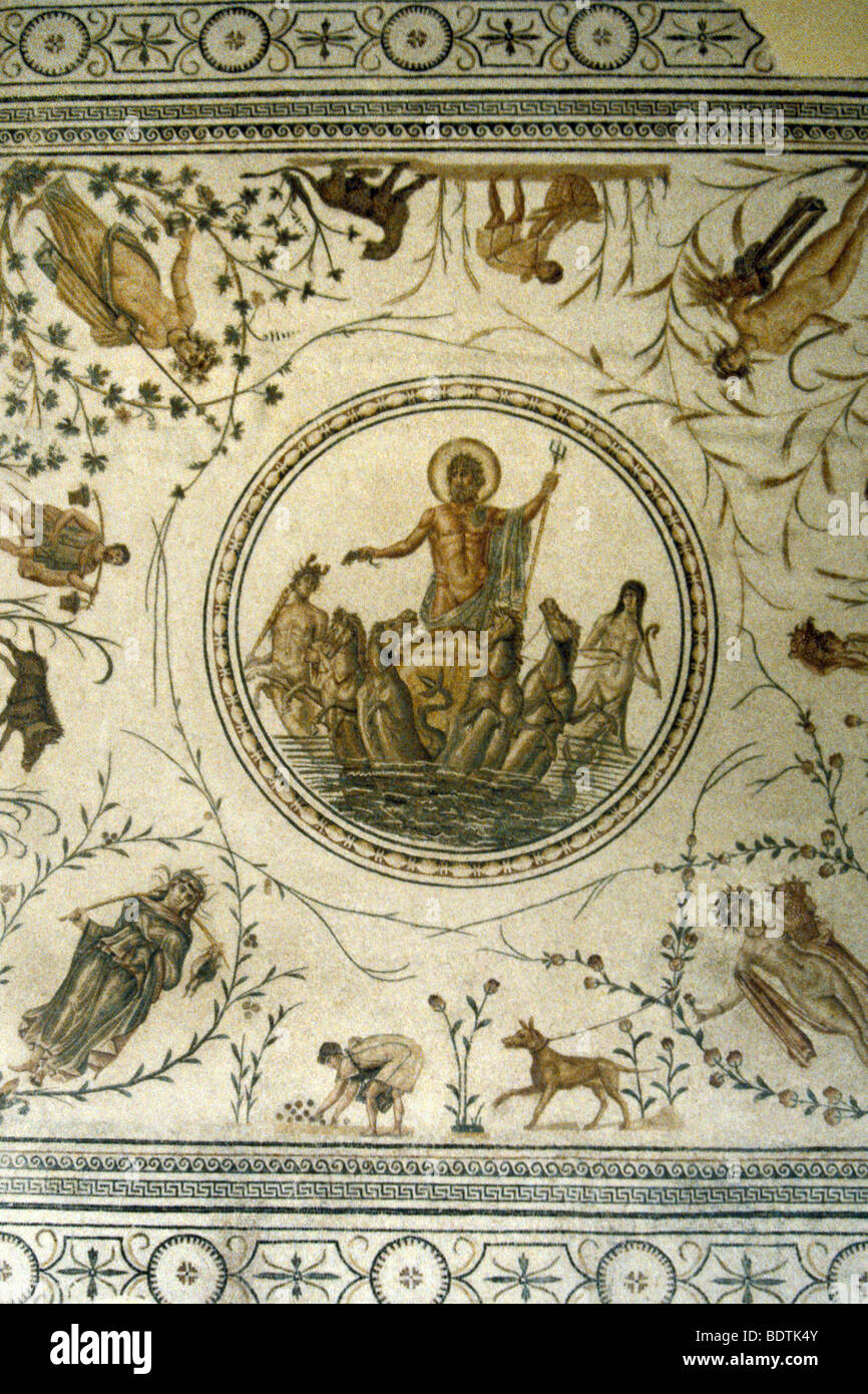 Tunisia carthage mosaics Banque de photographies et d’images à haute ...