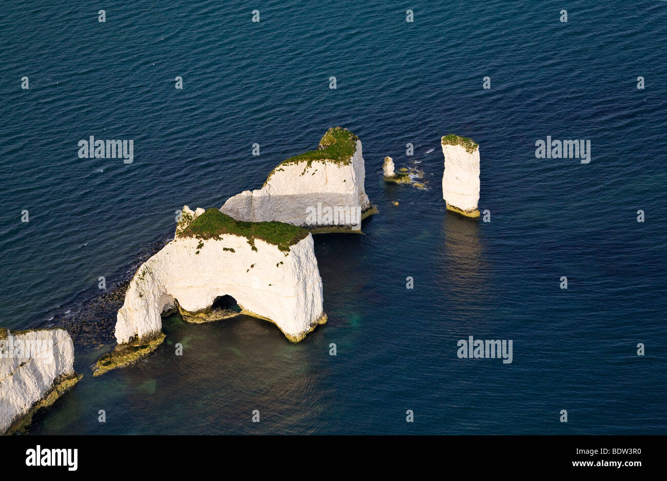 Vieilles falaises de craie harry et piles Banque de photographies et d ...