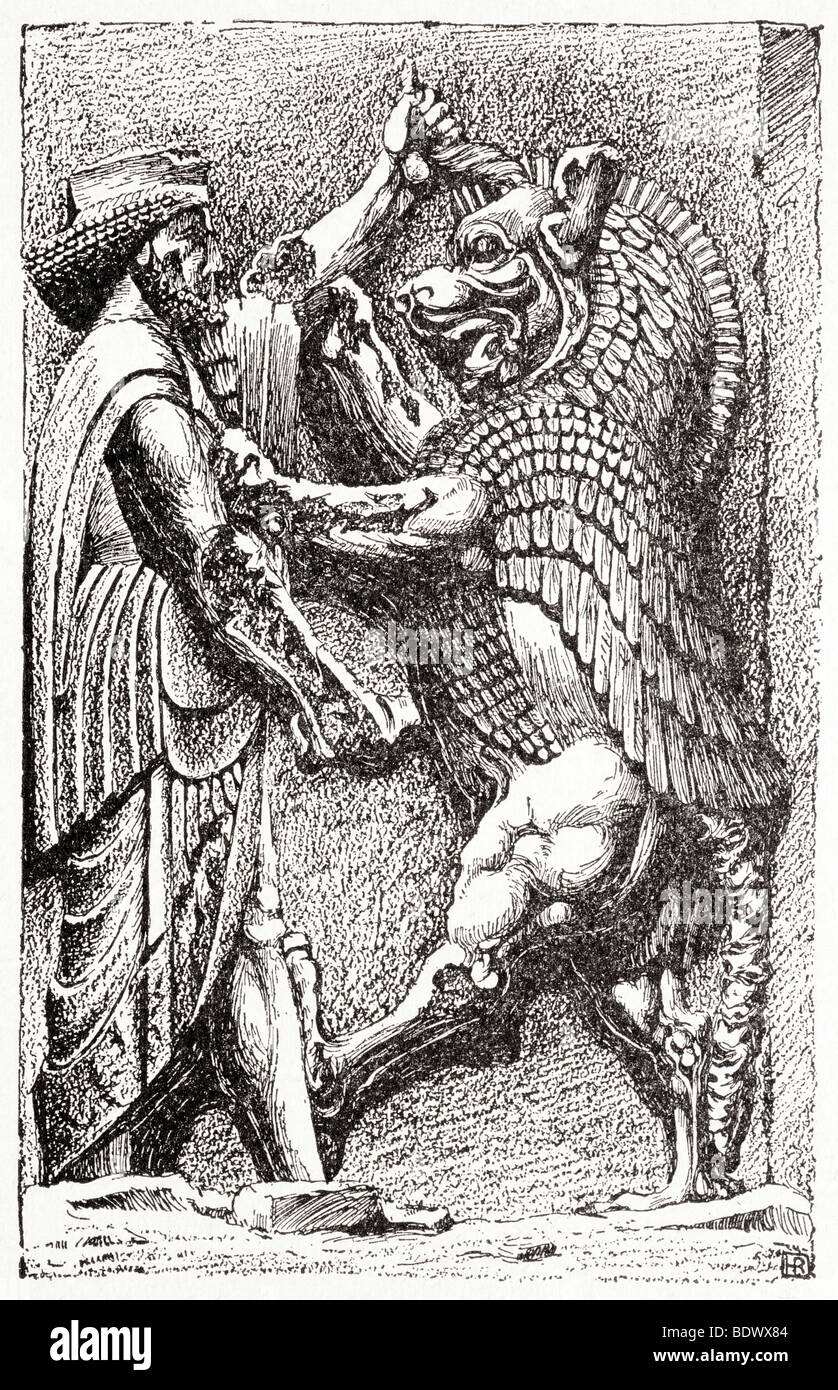 L'ahriman persan dragon Photo Stock - Alamy