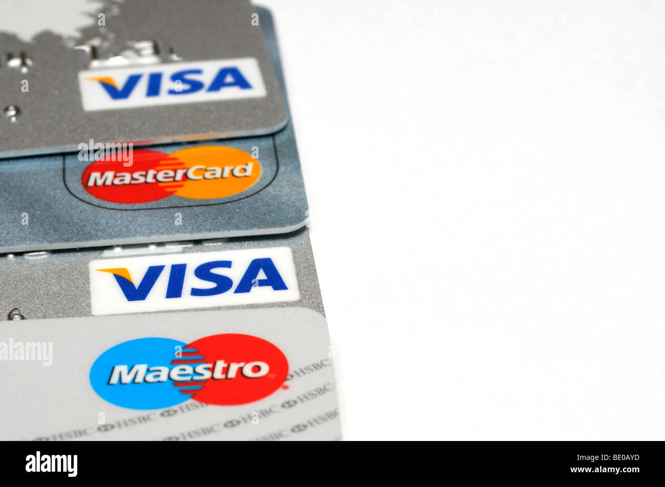 Debit visa and mastercard credit cards Banque de photographies et d ...