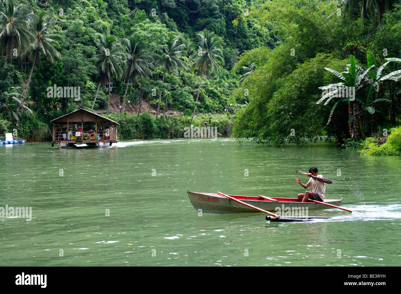Loboc river nuts huts bohol Banque de photographies et d’images à haute résolution - Alamy