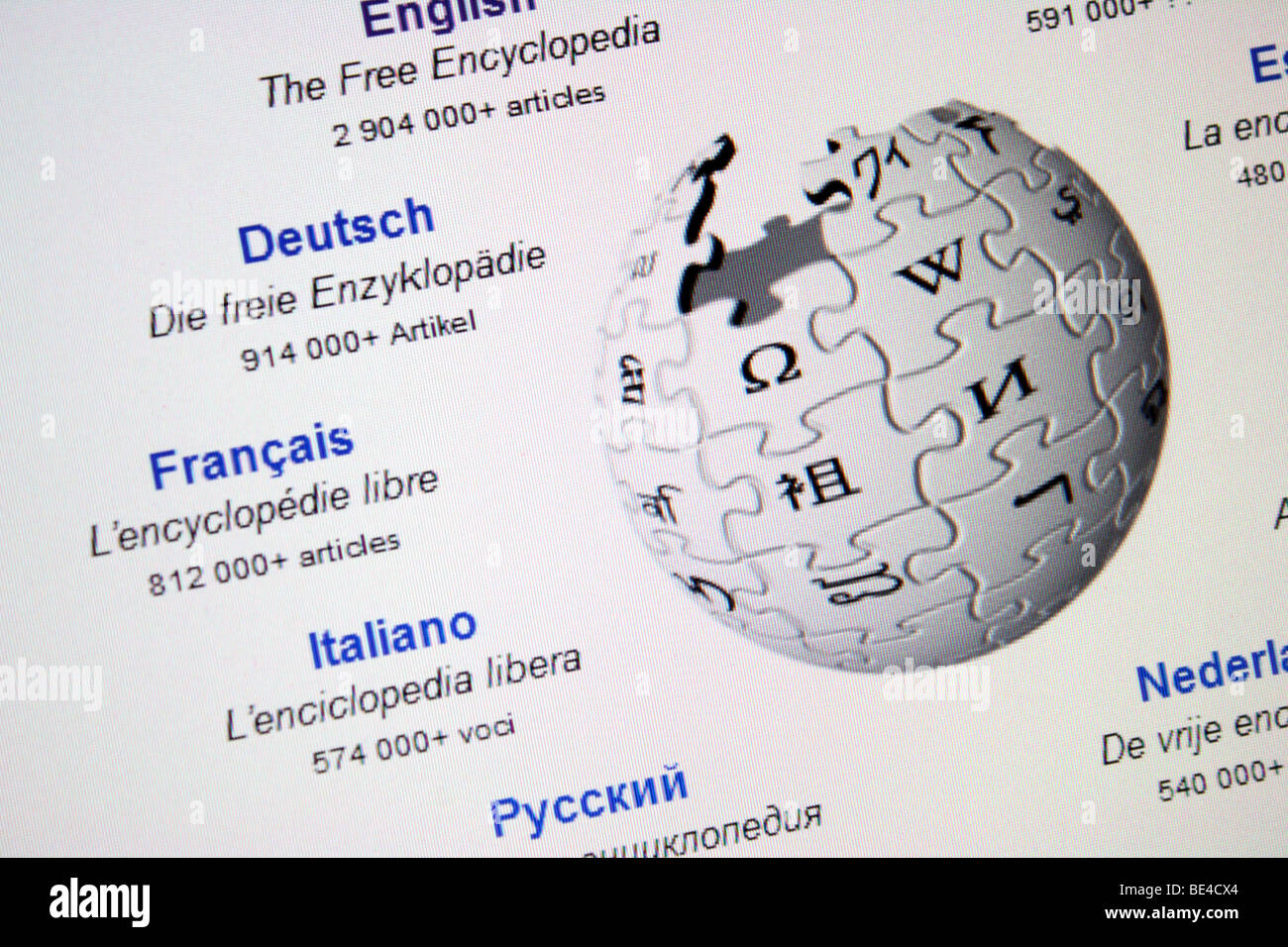 Wikipedia website Banque de photographies et d’images à haute ...