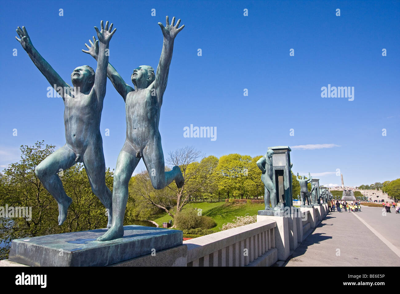 Parc de Sculptures de Vigeland dans le parc Frogner, Oslo, Norvège ...