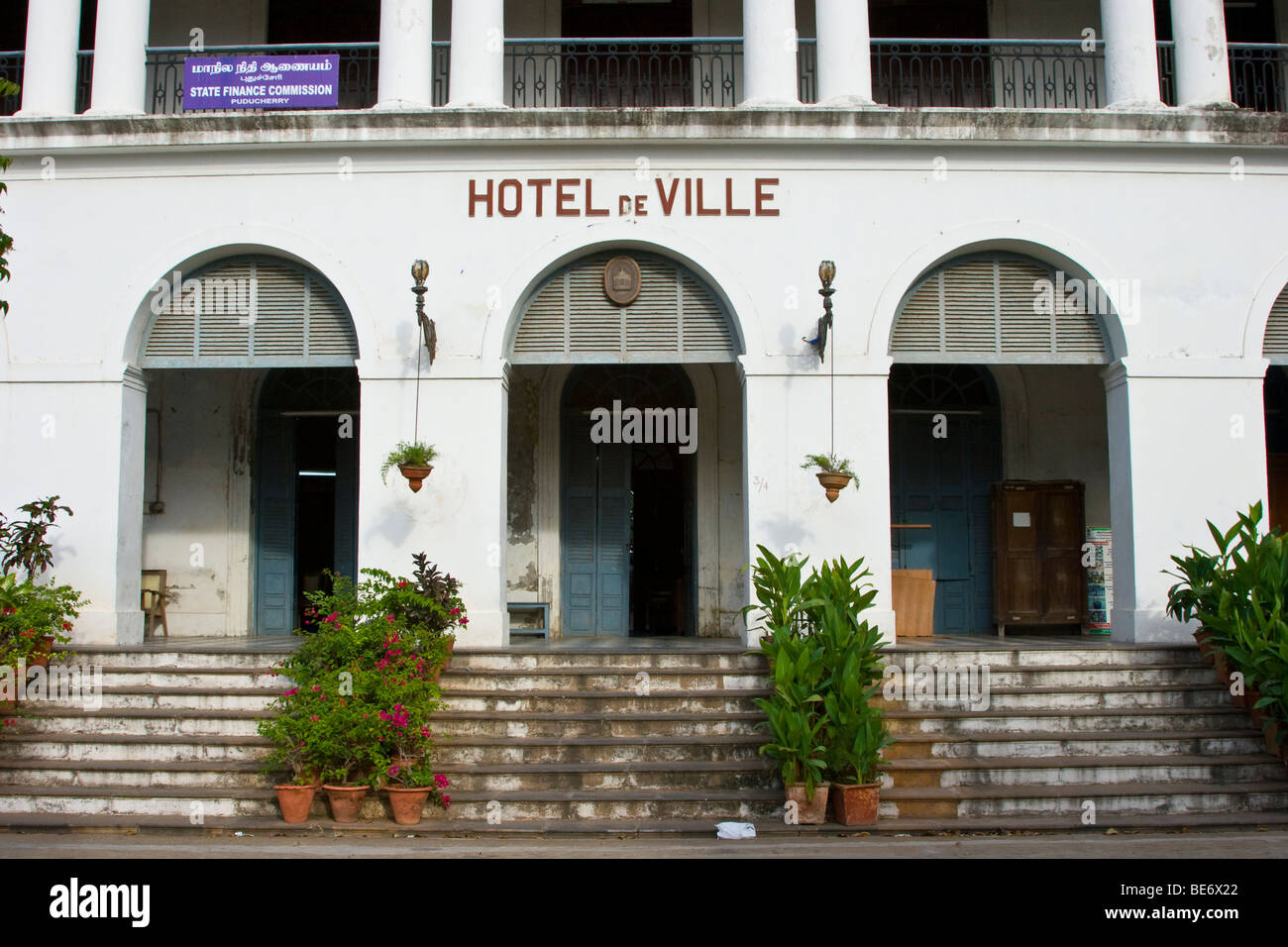 French colonial architecture pondicherry Banque de photographies et d ...