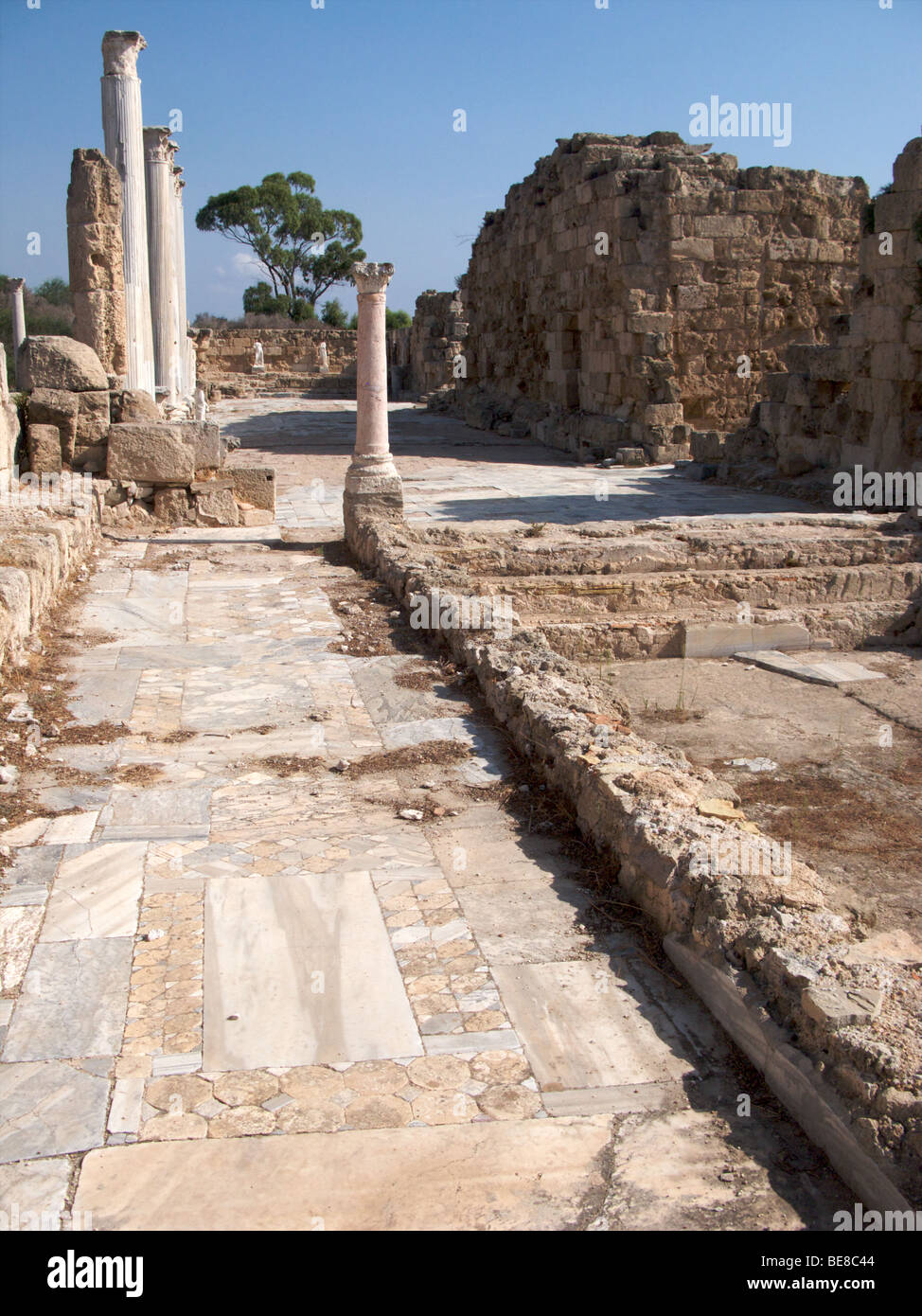 Salamine anciennes ruines romaines du nord de chypre Banque de ...