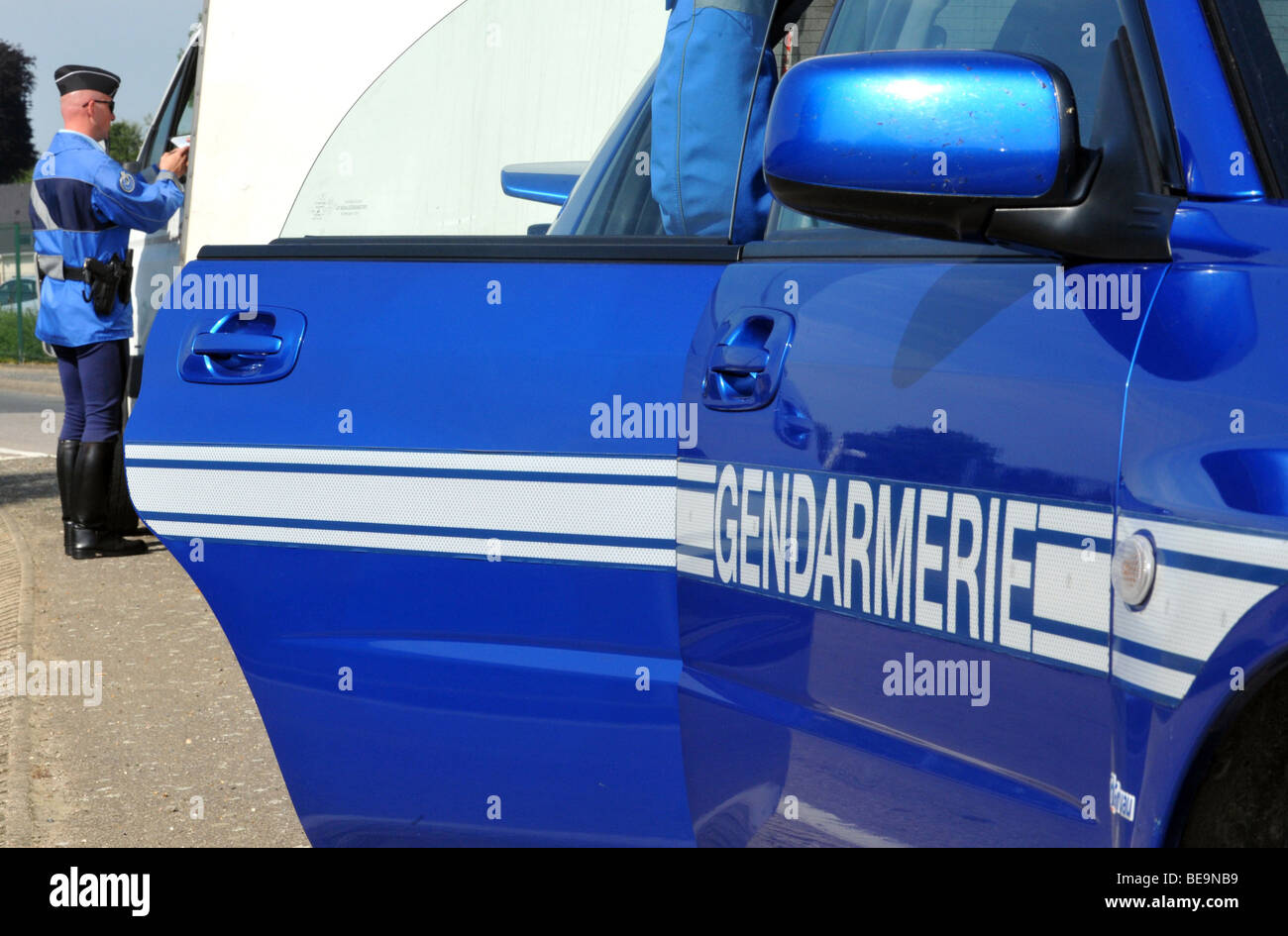 Contrôle routier (Gendarmerie de police de campagne et les petites ...