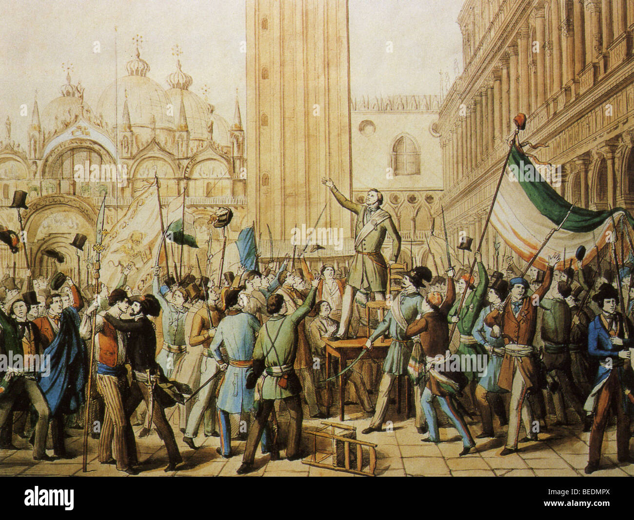 République de Venise est proclamée à la place St Marc le 23 mars 1848 ...