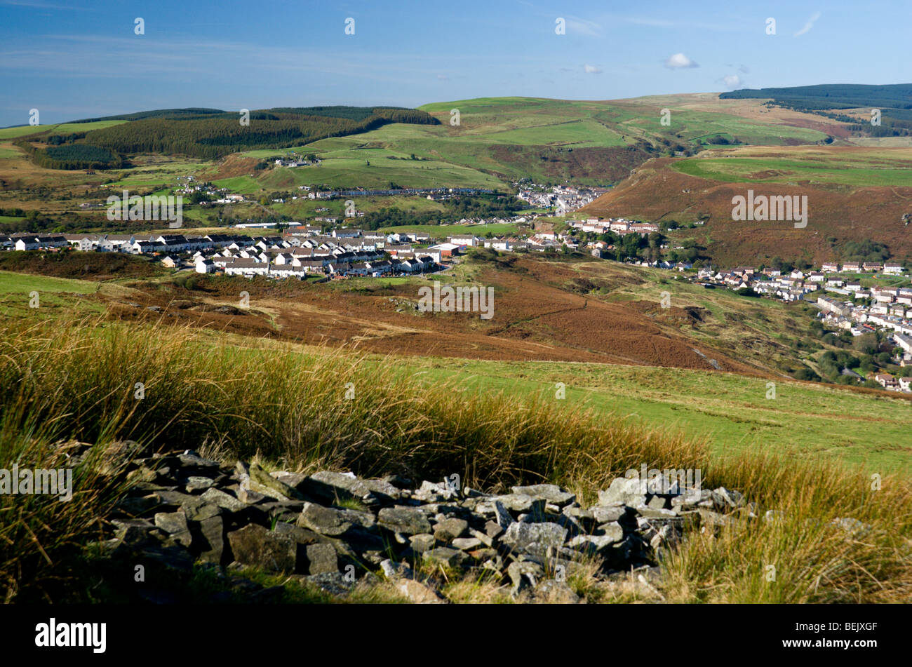 Porth dans la rhondda Banque de photographies et d’images à haute ...