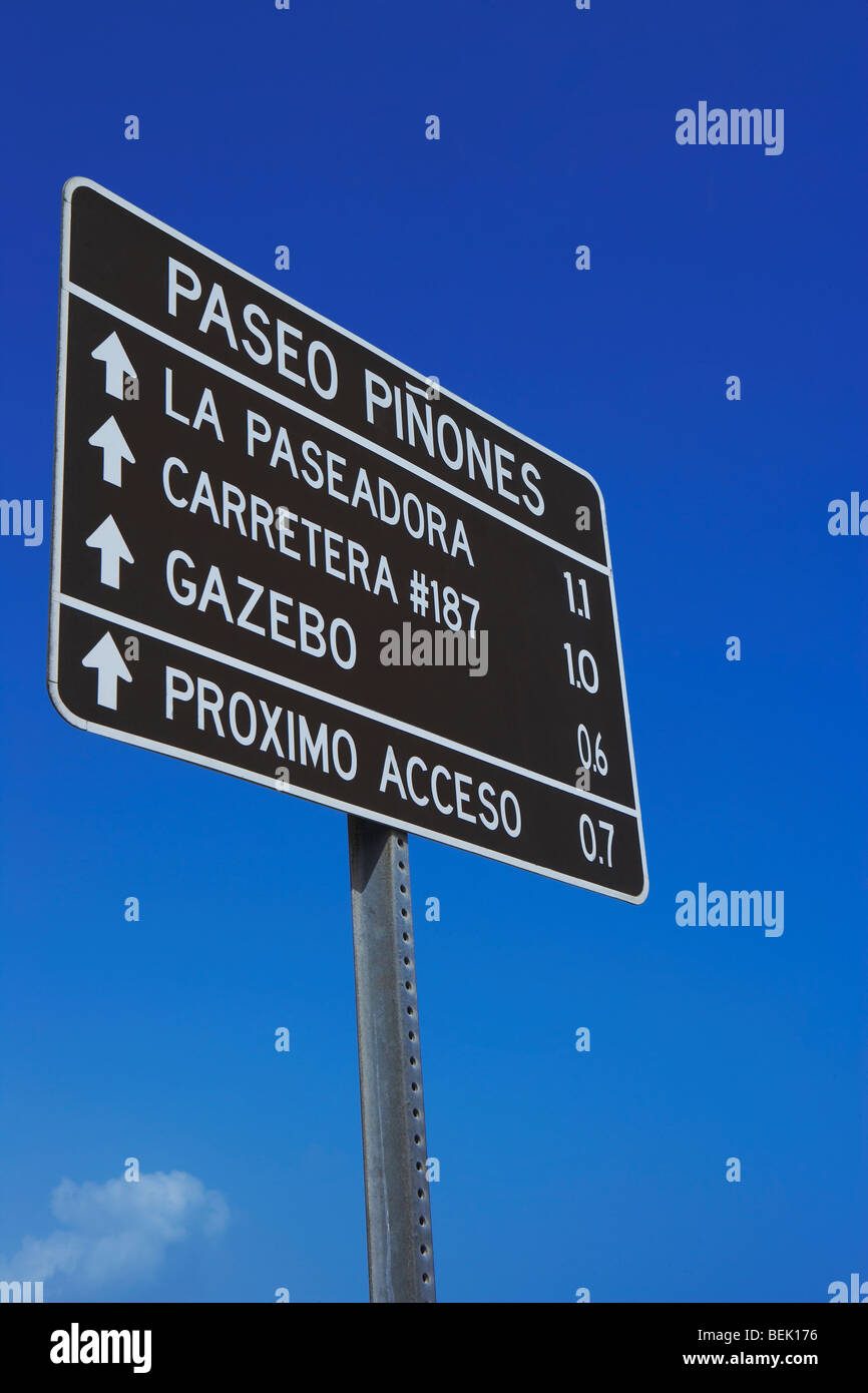 Portrait d'une pancarte, Piñones State Forest Beach, Puerto Rico Photo ...