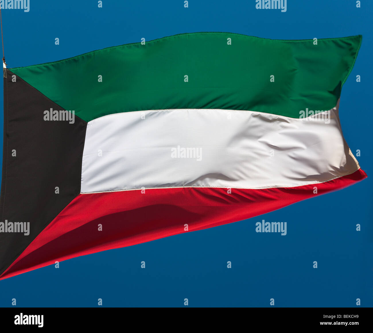 Kuwaiti flag Banque de photographies et d’images à haute résolution - Alamy
