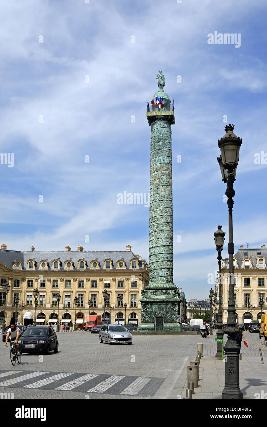 Place Vendôme et la colonne Vendôme, Paris, France Photo Stock - Alamy