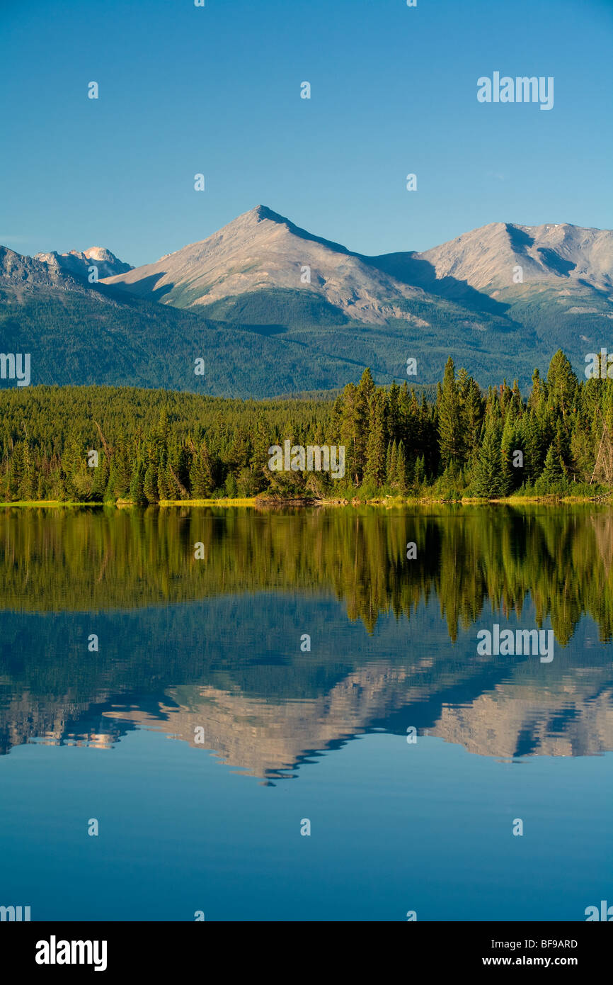 Pyramide Lac Jasper Parc National Canada Banque d'image et photos - Alamy
