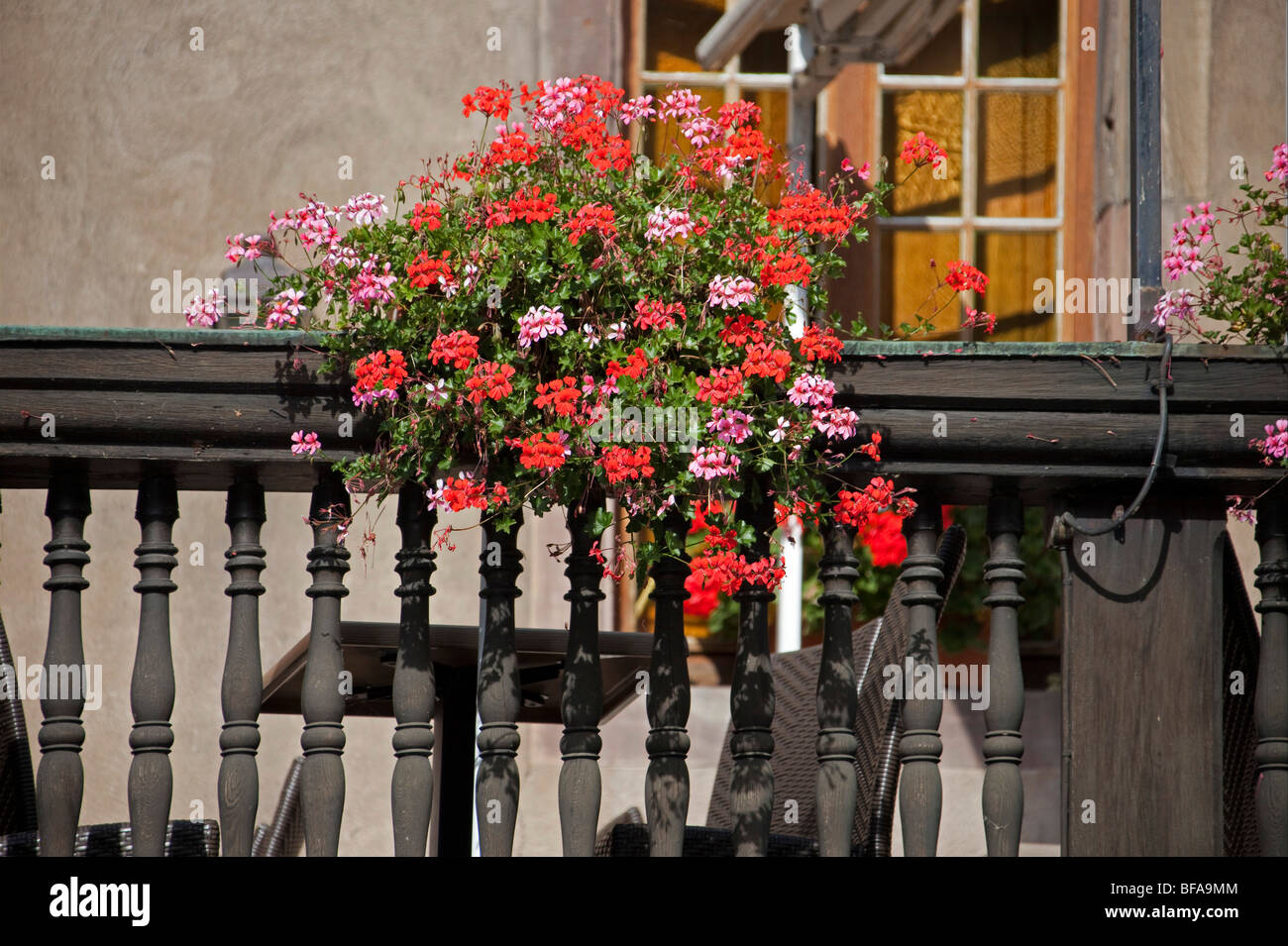 Balcon géranium alsace Banque de photographies et d’images à haute ...
