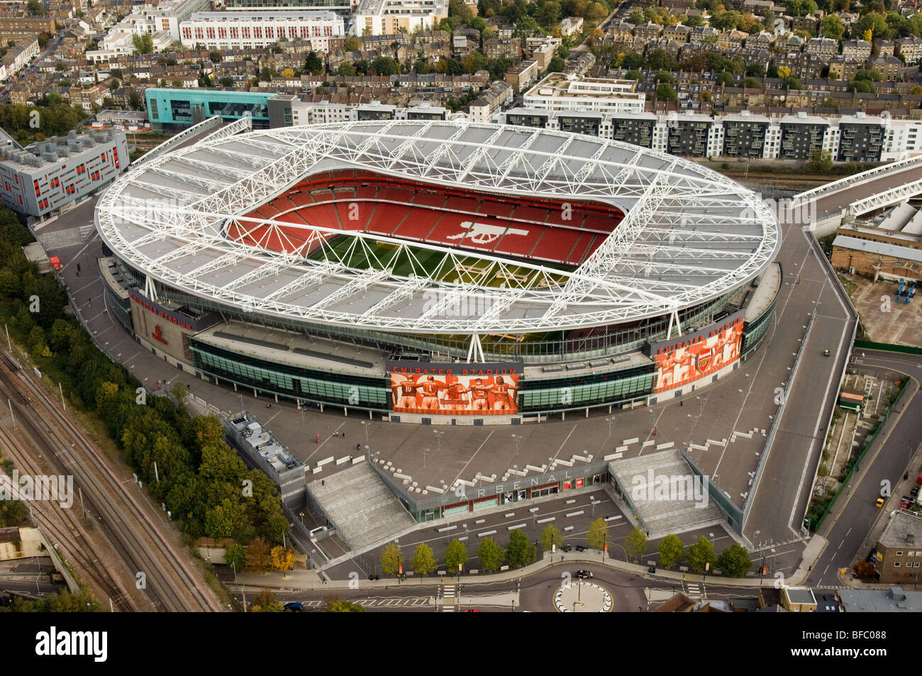 Emirates stadium arsenal london aerial Banque de photographies et d ...