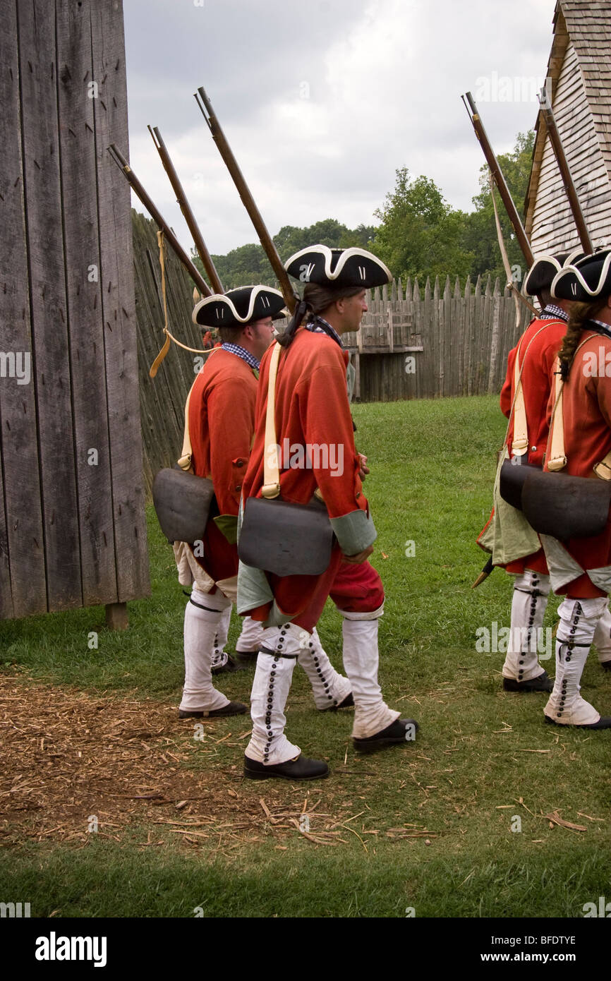 Fort Loudon French and Indian War reenactment Photo Stock - Alamy