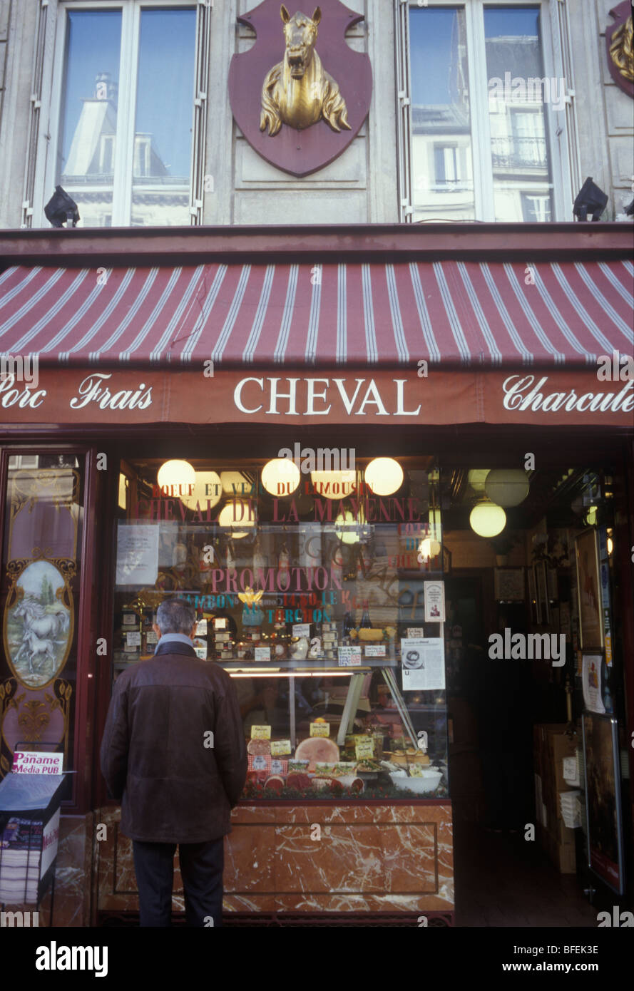 La viande de cheval français France Paris boucherie boucherie chevaline ...