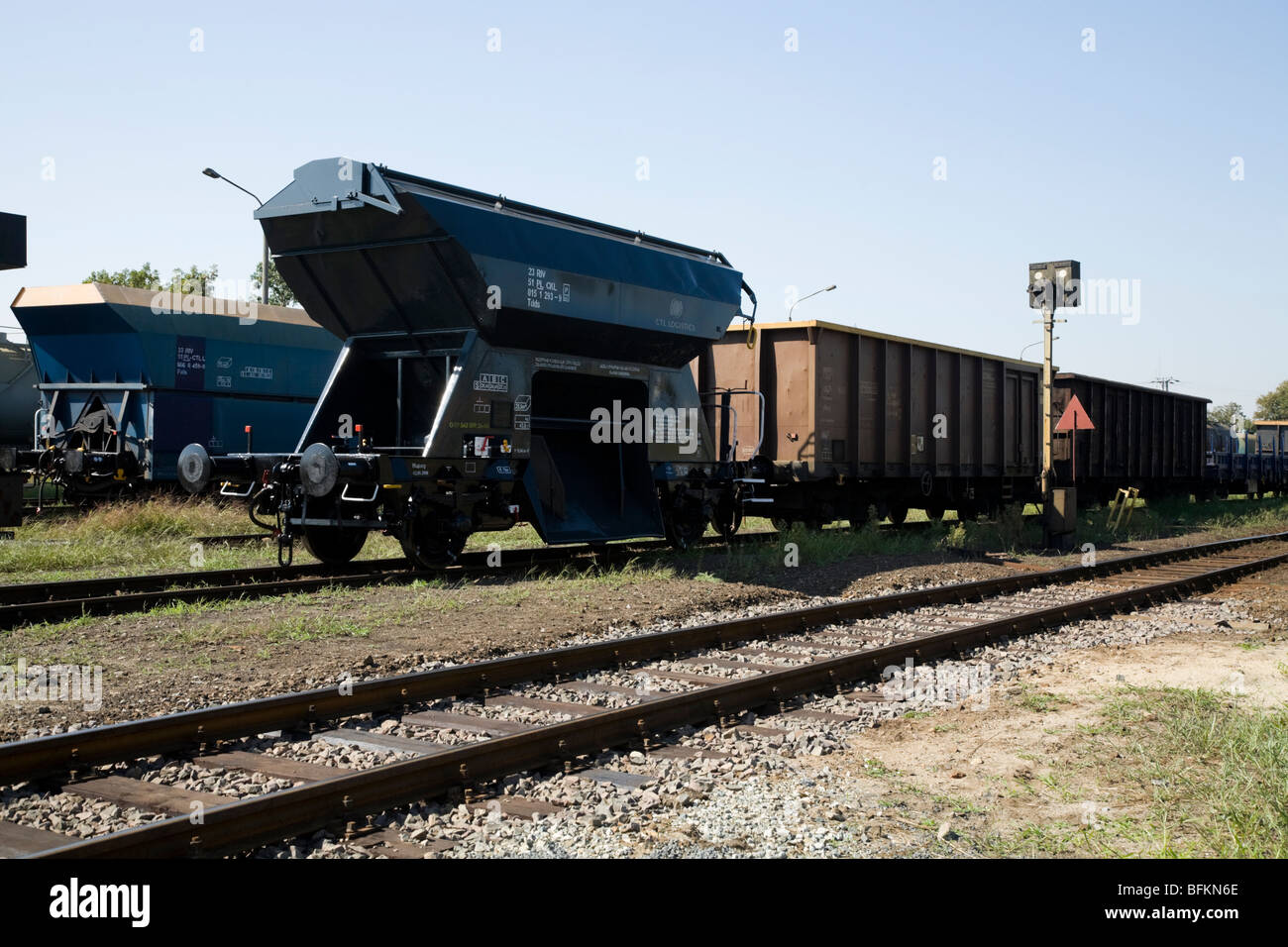 Train de marchandises en bloc Banque de photographies et d’images à ...