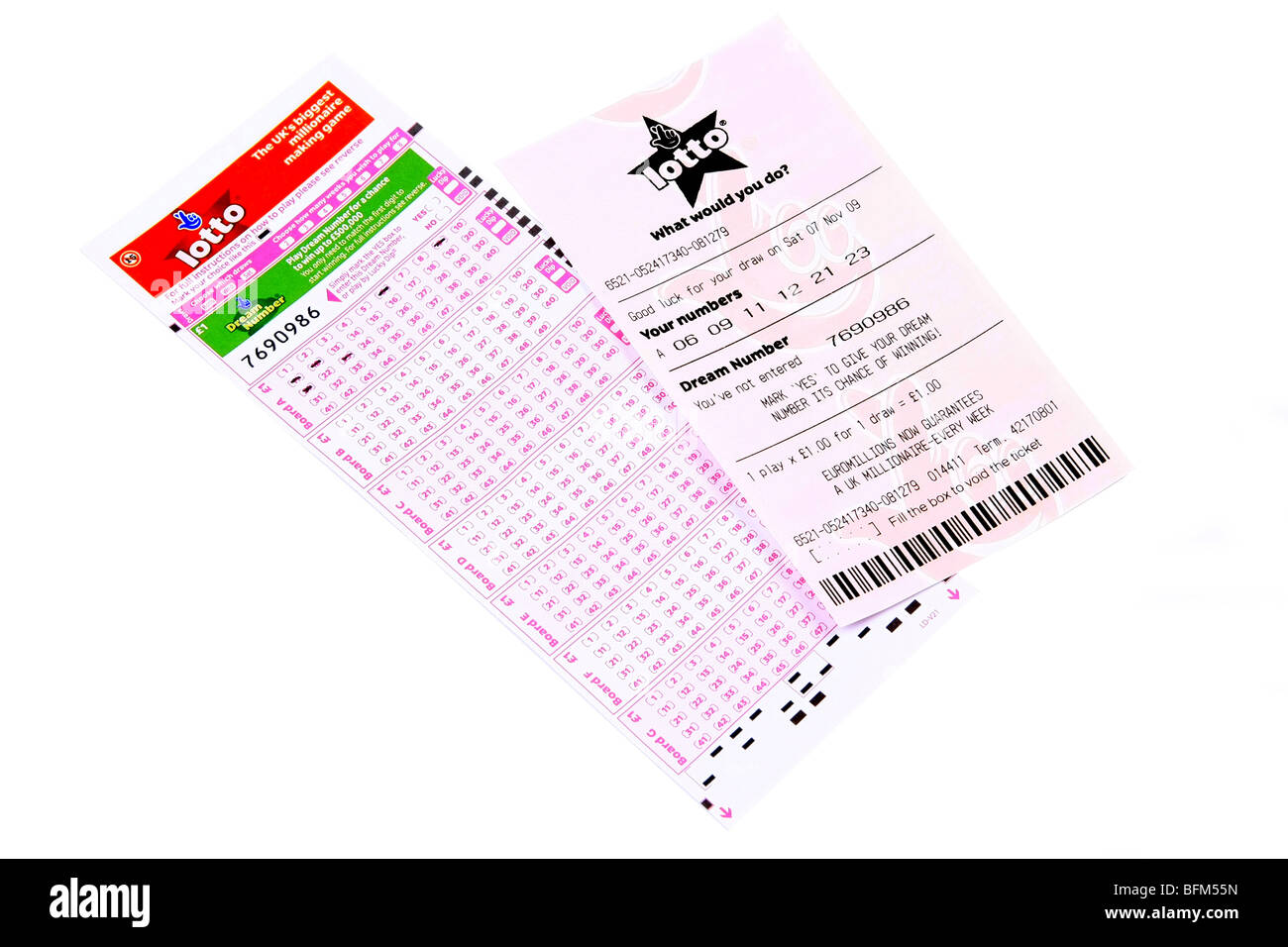 Tirage loto Banque d'images détourées - Alamy