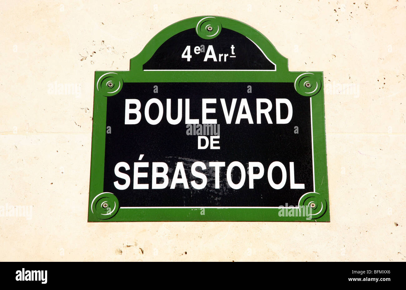 Plaque de rue de paris Banque de photographies et d’images à haute ...