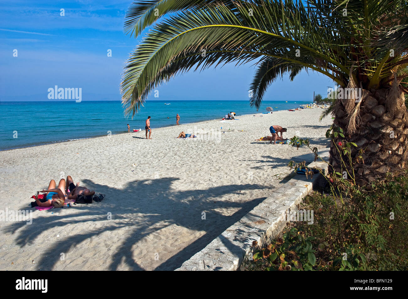 Plage, Polichrono Chalkidiki Grèce Photo Stock - Alamy