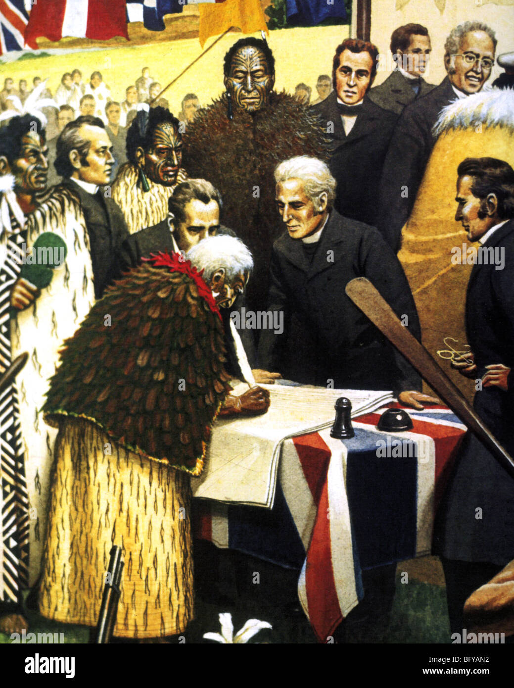 Traité de Waitangi est signé par les chefs maoris de Nouvelle-Zélande ...