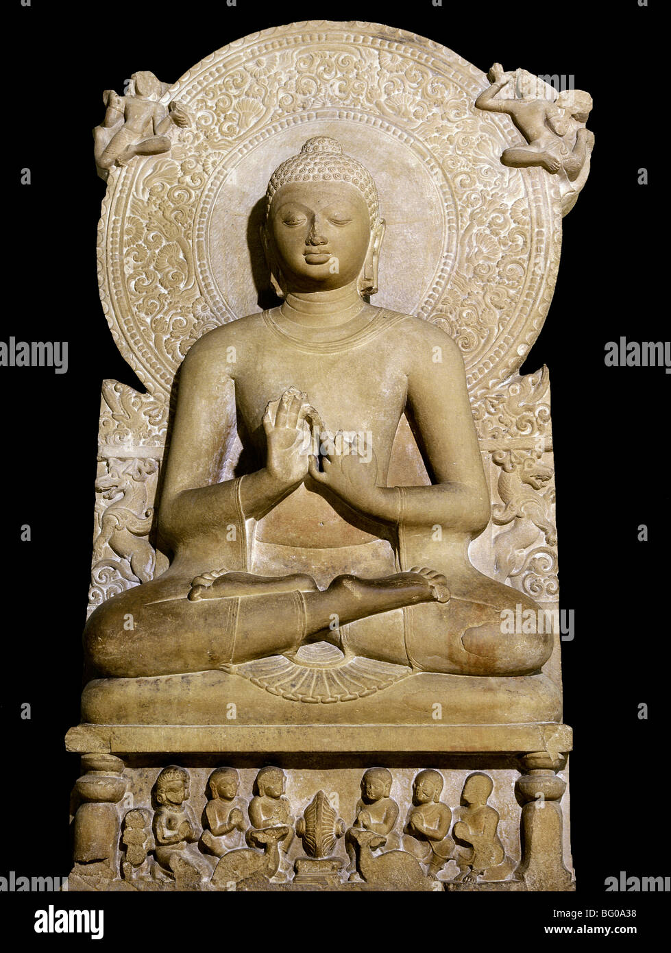 Sculpture de bouddha datant de la période Gupta au 5ème siècle, de ...