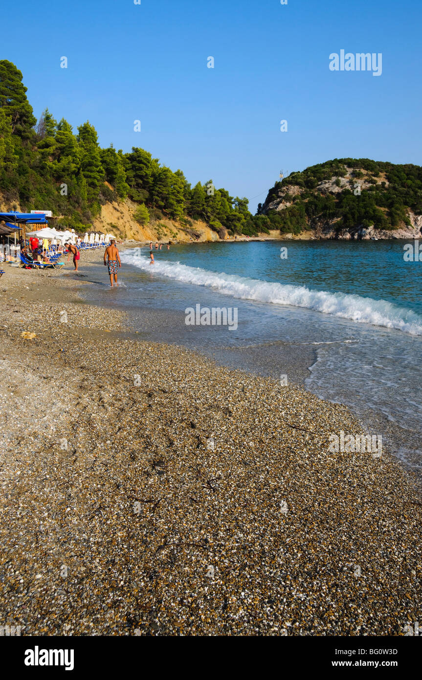 Stafilos beach skopelos island sporades Banque de photographies et d ...