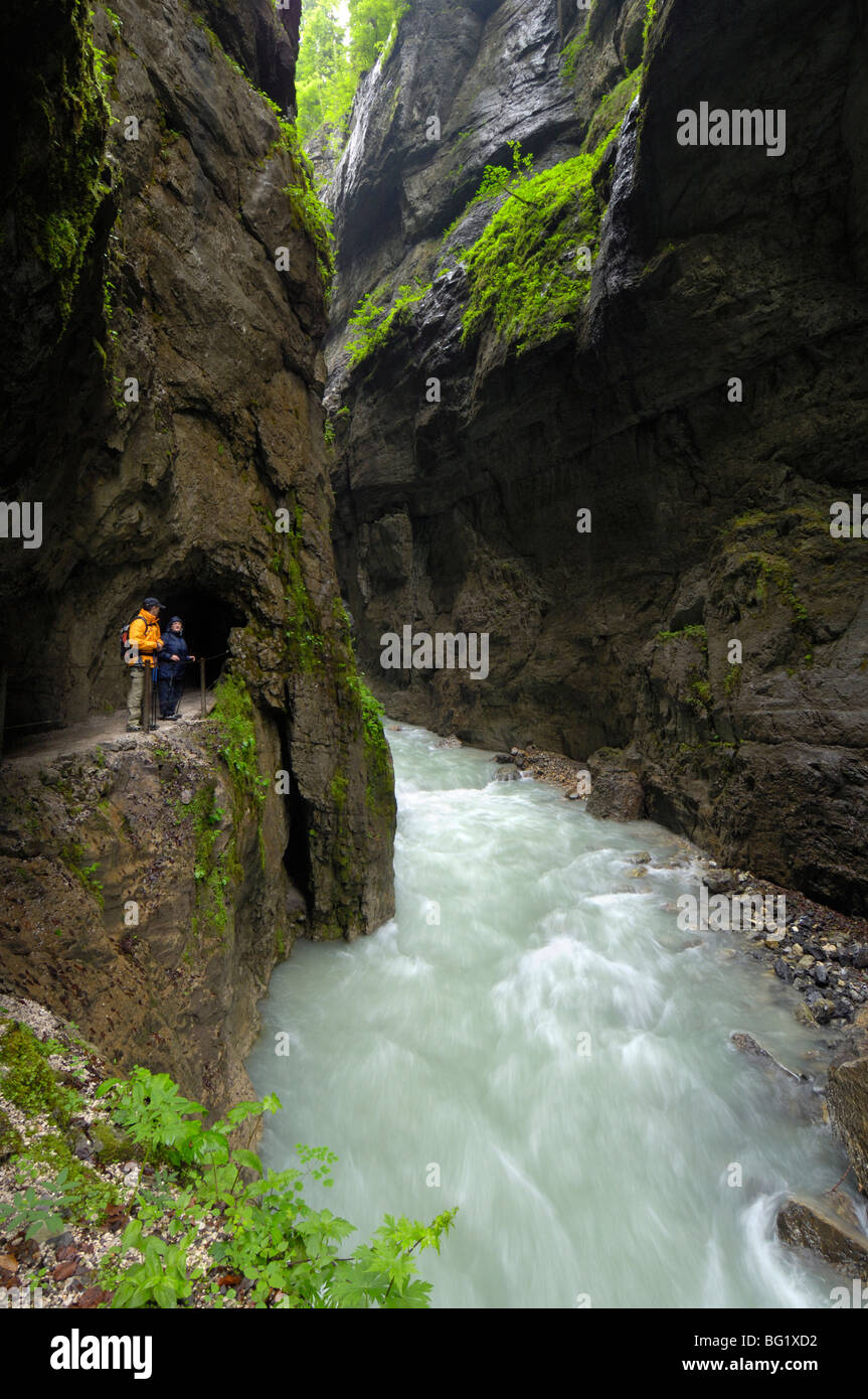 View of partnachklamm gorge Banque de photographies et d’images à haute ...