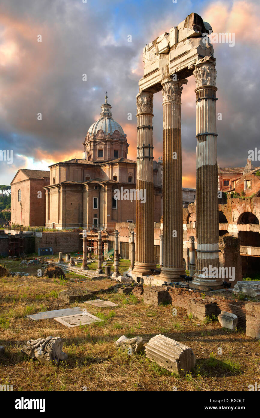 Le temple de castor et pollux Banque de photographies et d’images à ...