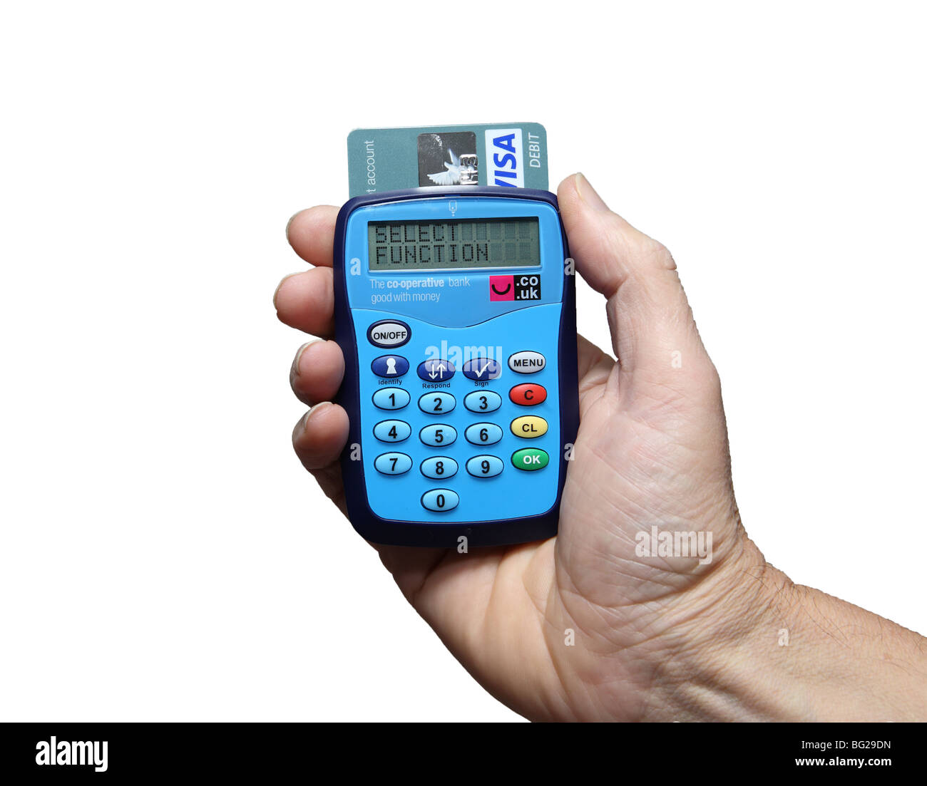 Bank card reader internet banking Banque de photographies et d’images à ...