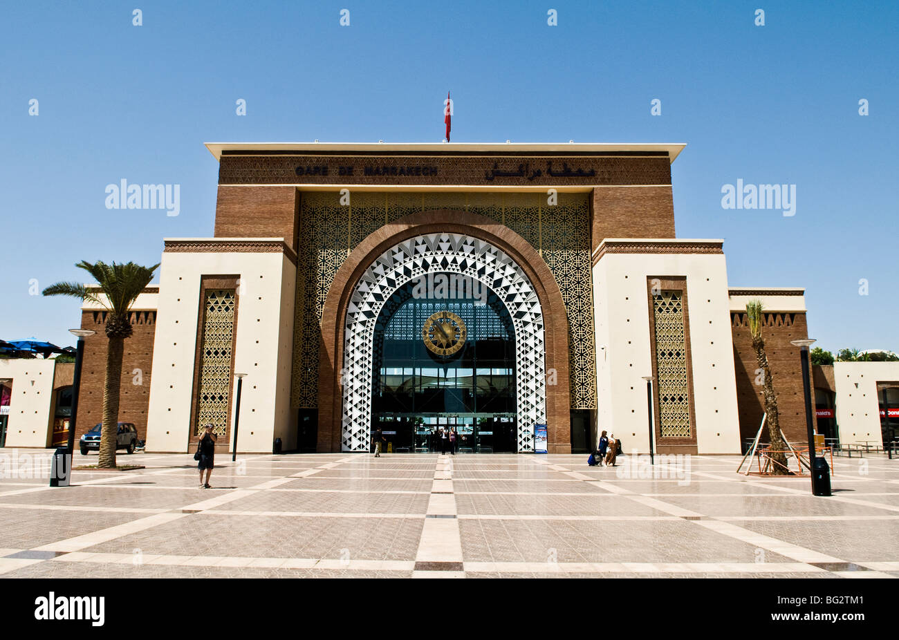 La nouvelle gare ferroviaire de Marrakech, Maroc Photo Stock - Alamy